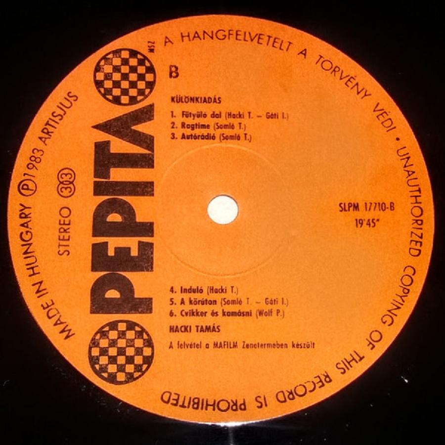 Hacki Tamás - Különkiadás, 1983, Hungary, МР3 192