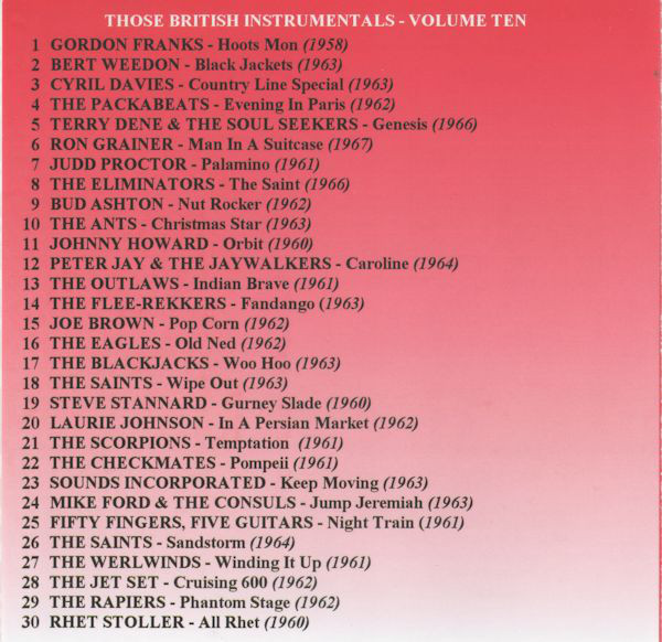 Various ‎– Those British Instrumentals (Volume 10)