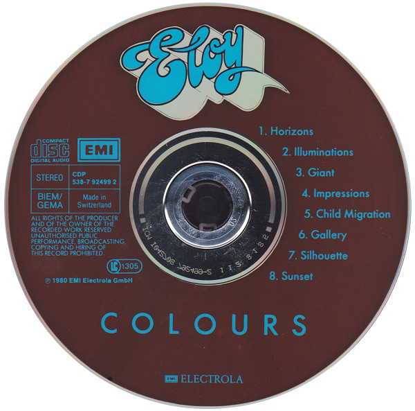 Eloy ‎альбом Colours (1980)