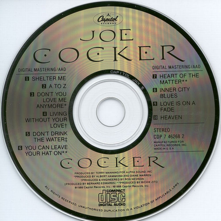 Joe Cocker альбом Cocker (1986)