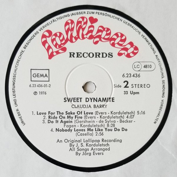 Claudja Barry (ex.Boney M) - Sweet Dynamite (1976)