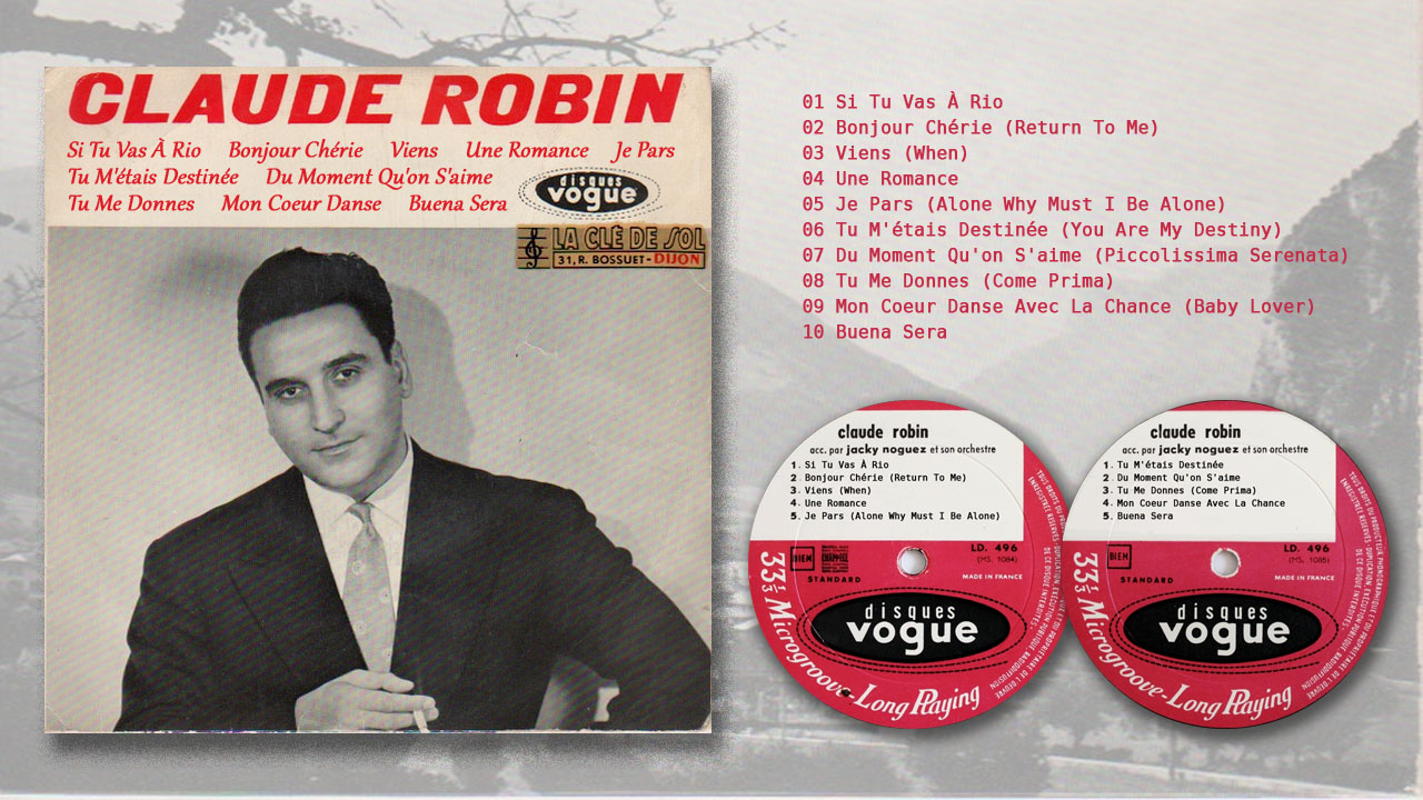 Claude Robin - Si Tu Vas À Rio - 1958 (10" Full album)